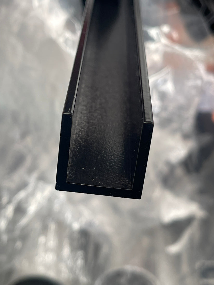 C Channel - Satin Black – Aluminium Solutions VIC