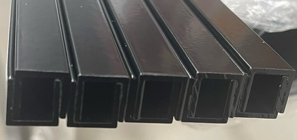 C Channel - Satin Black – Aluminium Solutions VIC